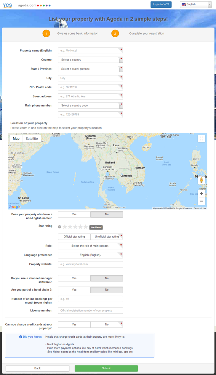 How can I register my property on Agoda? – Agoda Partner Hub